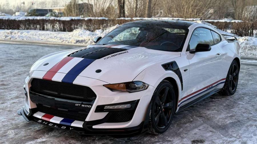 White Ford Mustang 2022 in Klaipeda, with an engine capacity of 2.25 L and mileage of 58 thousand km for 26620 €, photo 12 on AUTOMOTO.COM.LV
