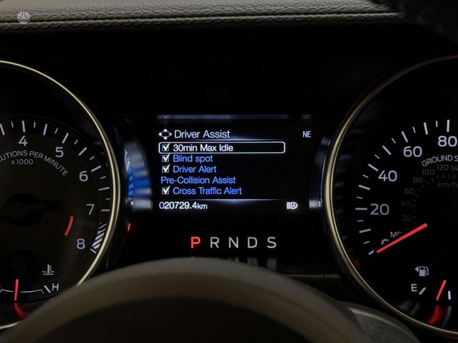 White Ford Mustang 2023 in Vilnius, with an engine capacity of 5.00 L and mileage of 21 thousand km for 34900 €, photo 24 on AUTOMOTO.COM.LV
