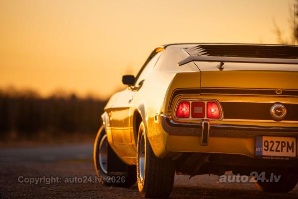 Yellow Ford Mustang 1973 in Tallinn, with an engine capacity of 5.00 L and mileage of 109 thousand km for 28500 €, photo 10 on AUTOMOTO.COM.LV