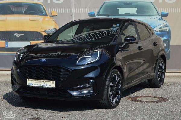 Black Ford Puma 2021 in Kaunas, with an engine capacity of 1.00 L and mileage of 48 thousand km for 22349 €, photo 1 on AUTOMOTO.COM.LV