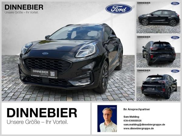 Black Ford Puma 2022 in Kaunas, with an engine capacity of 1.00 L and mileage of 34 thousand km for 22735 €, photo 1 on AUTOMOTO.COM.LV