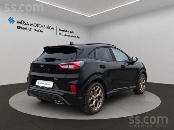 Black Ford Puma 2023 in Riga, with an engine capacity of 1.00 L and mileage of 72 thousand km for 17495 €, photo 7 on AUTOMOTO.COM.LV