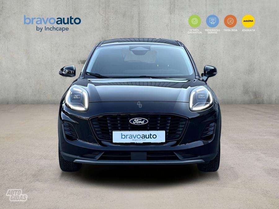Black Ford Puma 2025 in Kaunas, with an engine capacity of 1.00 L and mileage of 11 thousand km for 22471 €, photo 9 on AUTOMOTO.COM.LV