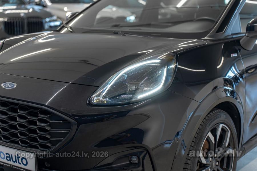 Black Ford Puma 2021 in Tallinn, with an engine capacity of 1.00 L and mileage of 36 thousand km for 15900 €, photo 15 on AUTOMOTO.COM.LV