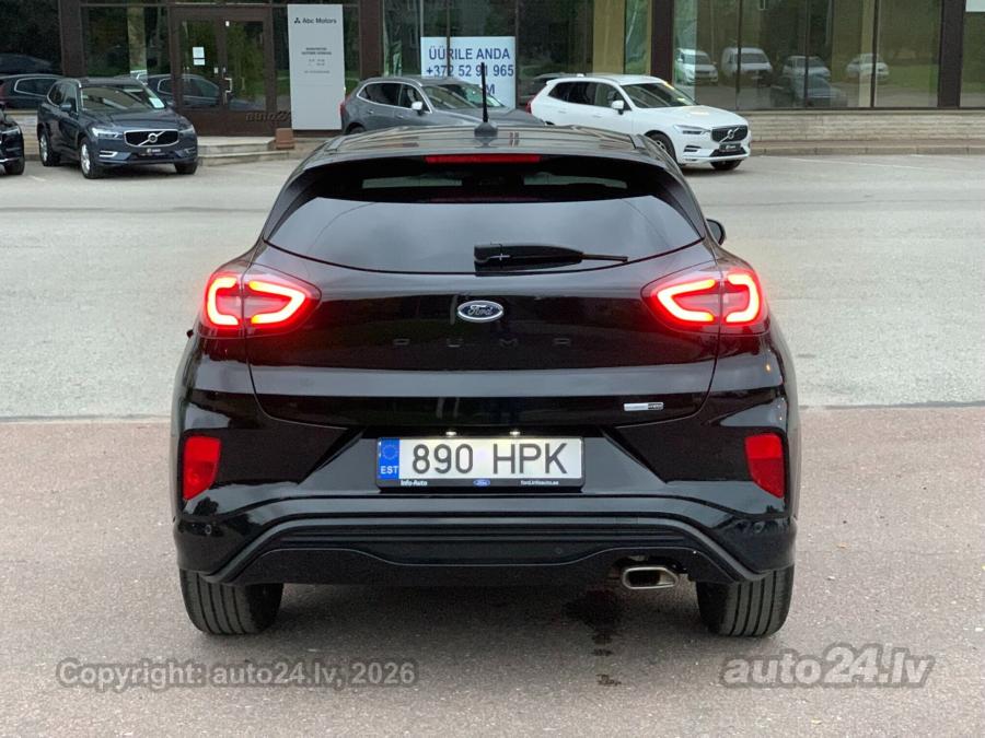 Black Ford Puma 2022 in Tallinn, with an engine capacity of 1.00 L and mileage of 161 thousand km for 12900 €, photo 9 on AUTOMOTO.COM.LV