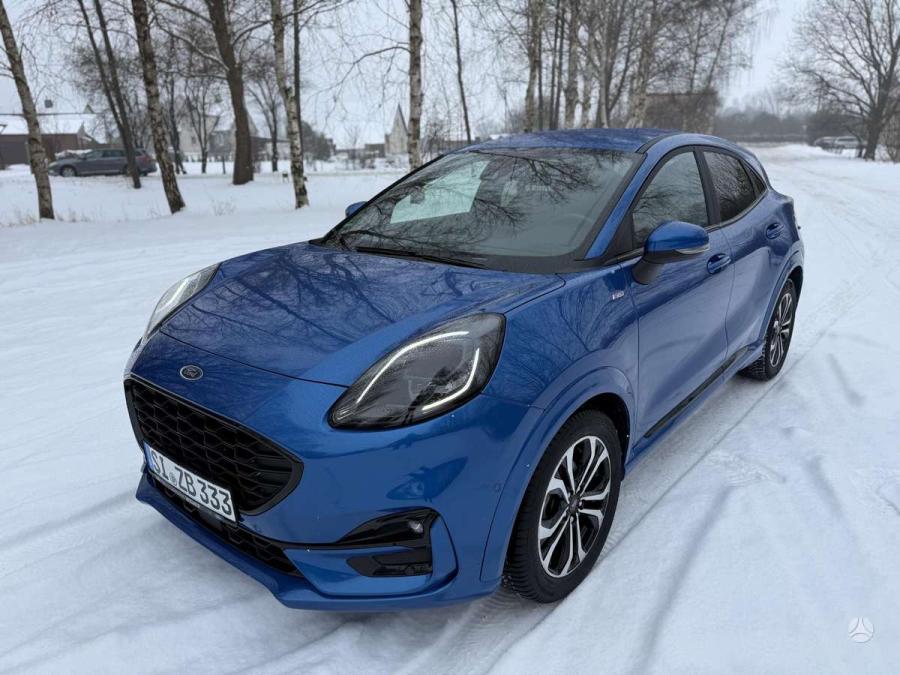 Blue Ford Puma 2020 in Marijampole, with an engine capacity of 1.00 L and mileage of 87 thousand km for 13000 €, photo 1 on AUTOMOTO.COM.LV