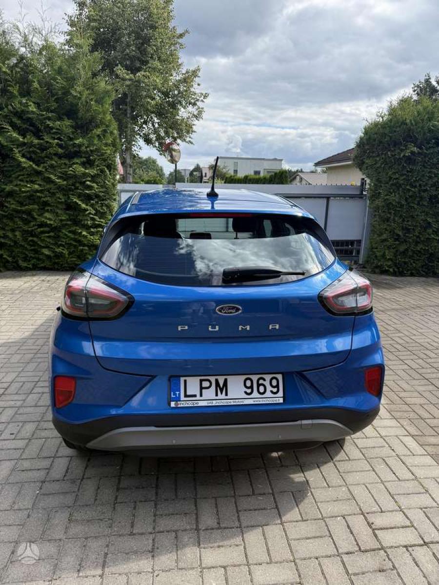 Blue Ford Puma 2020 in Vilnius, with an engine capacity of 1.00 L and mileage of 77 thousand km for 13400 €, photo 5 on AUTOMOTO.COM.LV