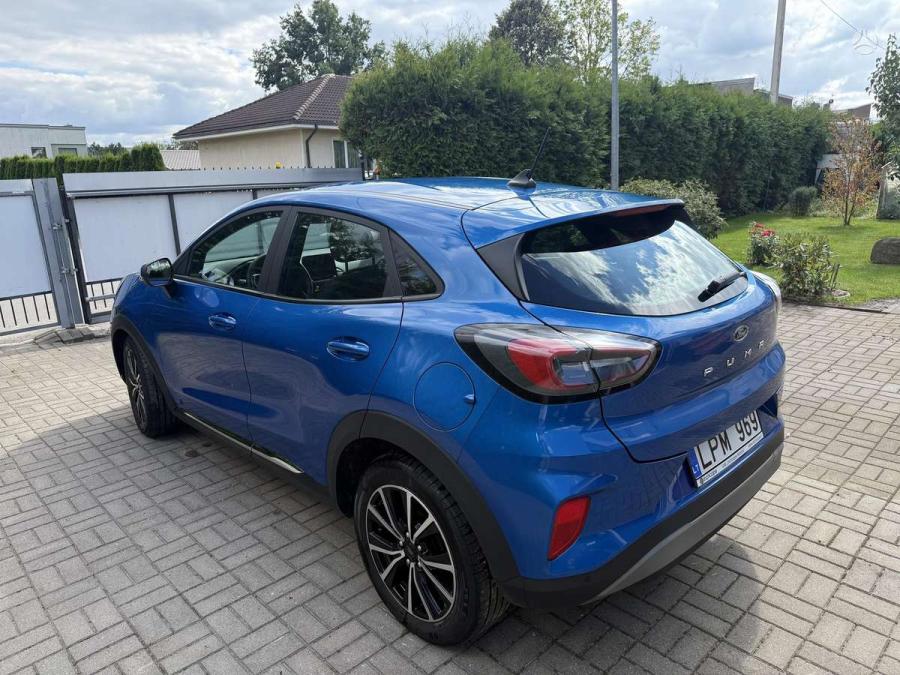 Blue Ford Puma 2020 in Vilnius, with an engine capacity of 1.00 L and mileage of 77 thousand km for 13400 €, photo 6 on AUTOMOTO.COM.LV