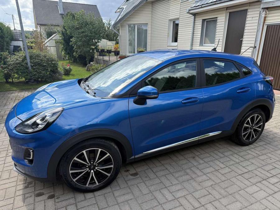 Blue Ford Puma 2020 in Vilnius, with an engine capacity of 1.00 L and mileage of 77 thousand km for 13400 €, photo 7 on AUTOMOTO.COM.LV