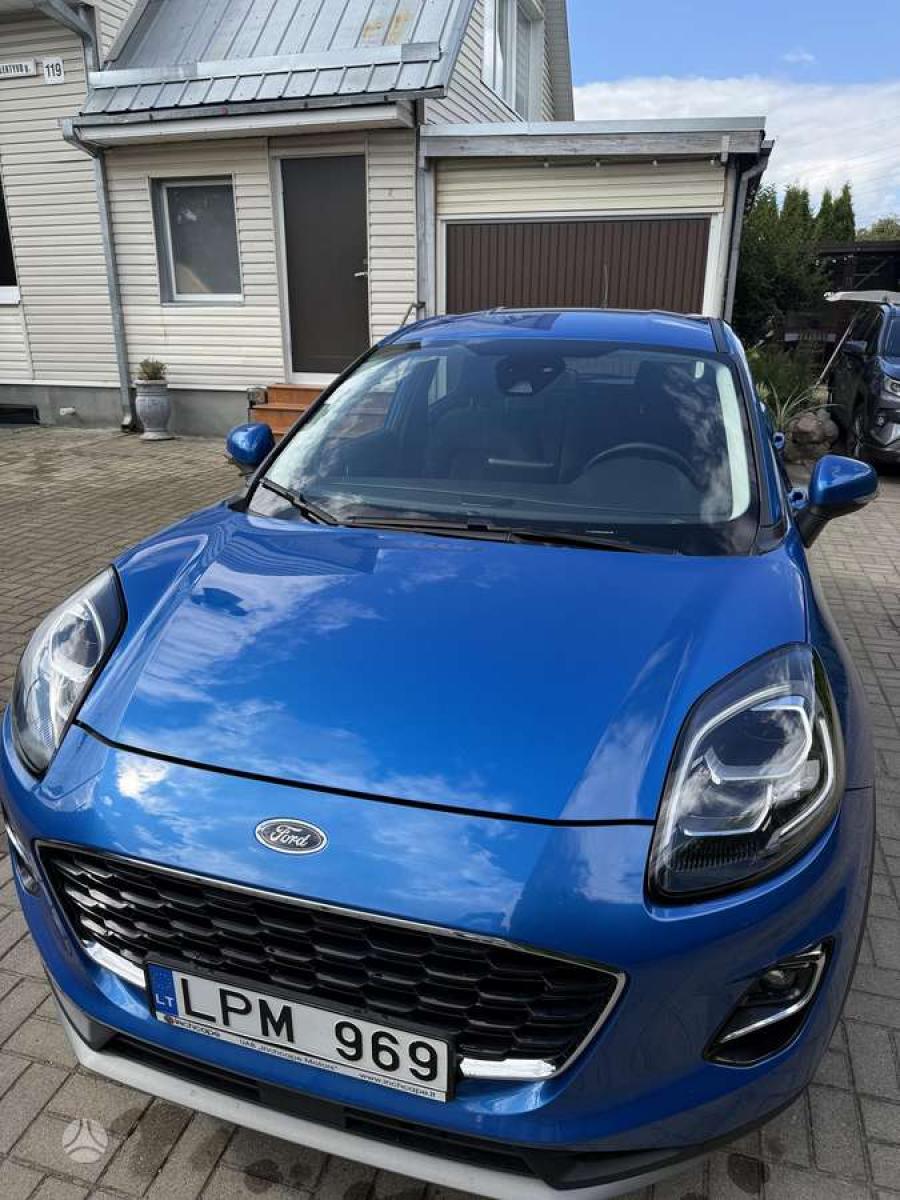 Blue Ford Puma 2020 in Vilnius, with an engine capacity of 1.00 L and mileage of 77 thousand km for 13400 €, photo 8 on AUTOMOTO.COM.LV