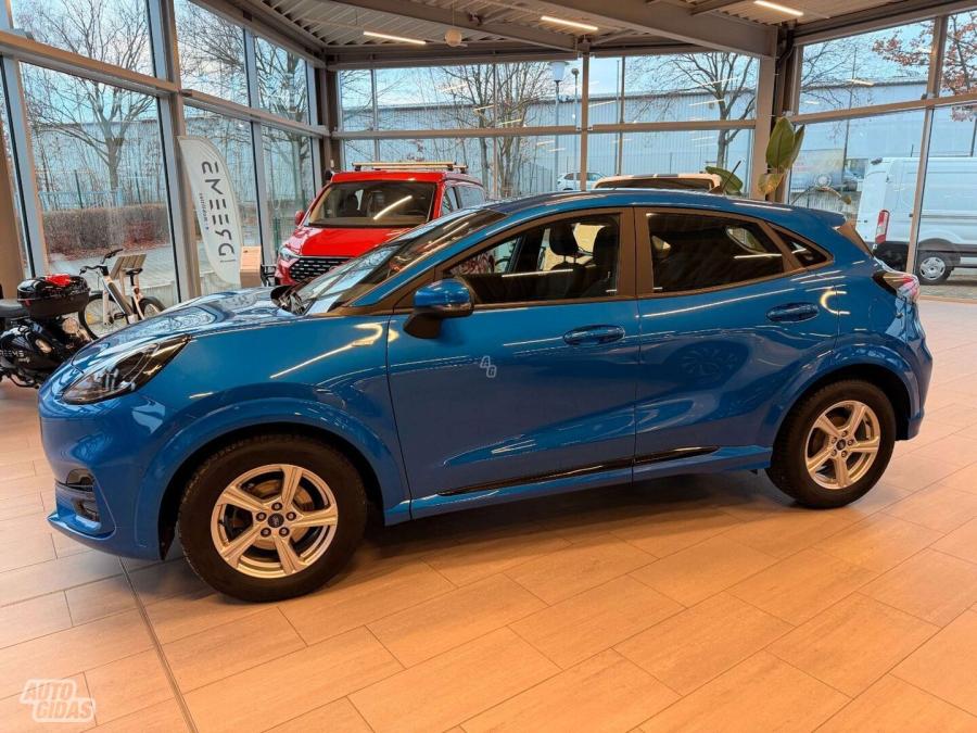 Blue Ford Puma 2021 in Kaunas, with an engine capacity of 1.00 L and mileage of 25 thousand km for 21688 €, photo 1 on AUTOMOTO.COM.LV