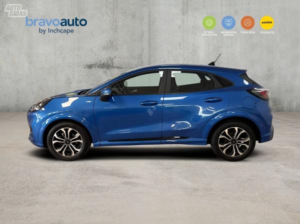 Blue Ford Puma 2021 in Vilnius, with an engine capacity of 1.00 L and mileage of 54 thousand km for 16500 €, photo 2 on AUTOMOTO.COM.LV