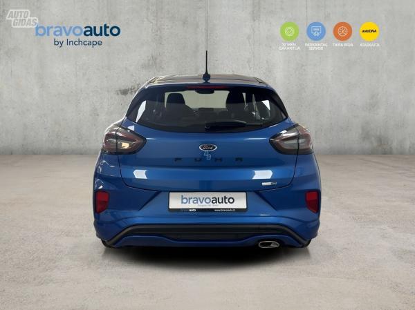 Blue Ford Puma 2021 in Vilnius, with an engine capacity of 1.00 L and mileage of 54 thousand km for 16500 €, photo 4 on AUTOMOTO.COM.LV