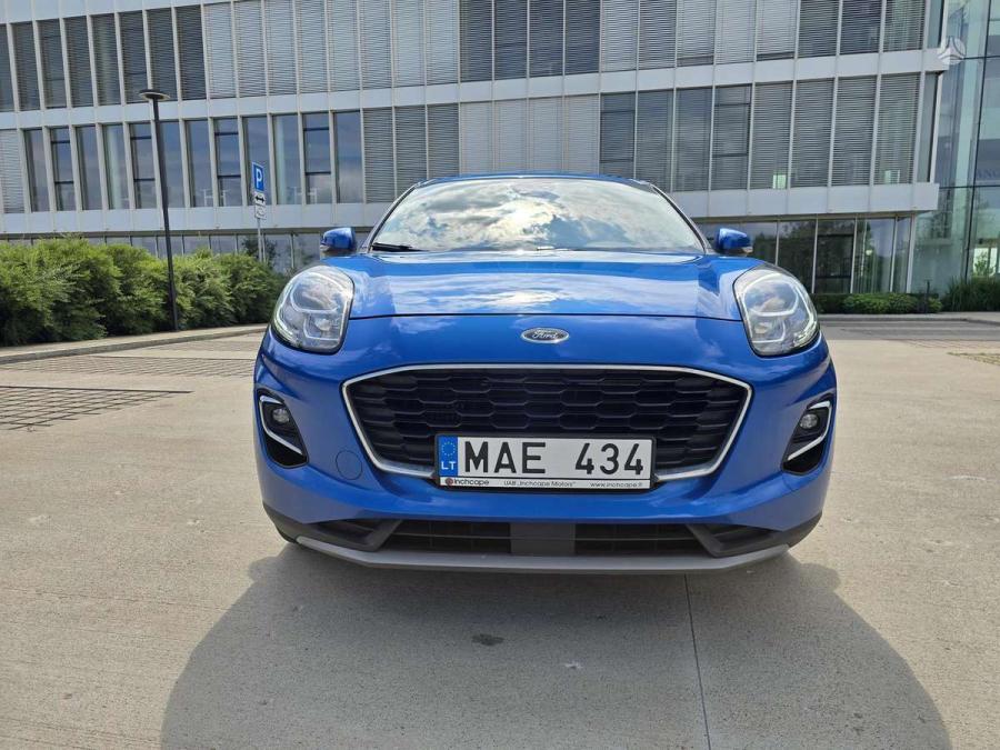 Blue Ford Puma 2021 in Vilnius, with an engine capacity of 1.00 L and mileage of 48 thousand km for 14000 €, photo 9 on AUTOMOTO.COM.LV