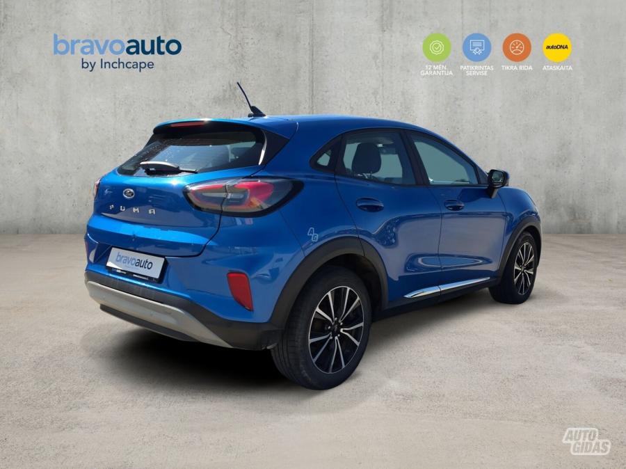 Blue Ford Puma 2021 in Klaipeda, with an engine capacity of 1.00 L and mileage of 74 thousand km for 15991 €, photo 6 on AUTOMOTO.COM.LV