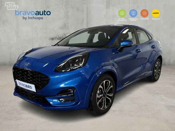 Blue Ford Puma 2023 in Vilnius, with an engine capacity of 1.00 L and mileage of 31 thousand km for 19995 €, photo 1 on AUTOMOTO.COM.LV