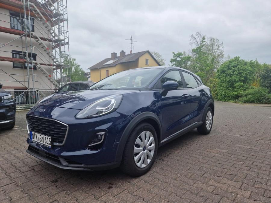 Blue Ford Puma 2021 in Riga, with an engine capacity of 1.00 L and mileage of 75 thousand km for 12500 €, photo 1 on AUTOMOTO.COM.LV