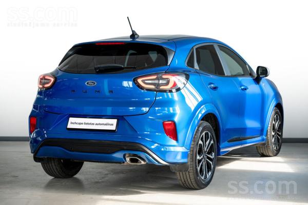 Blue Ford Puma 2021 in Riga, with an engine capacity of 1.00 L and mileage of 105 thousand km for 15990 €, photo 4 on AUTOMOTO.COM.LV