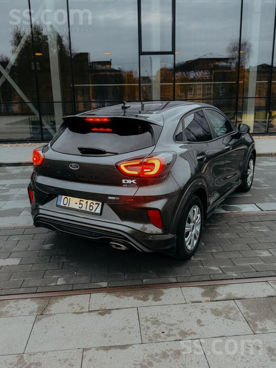 Pelēks Ford Puma 2020 Rīga, ar dzinēja tilpumu 1.00 L un nobraukumu 180 tūkst. km par 9500 €, foto 7 vietnē AUTOMOTO.COM.LV