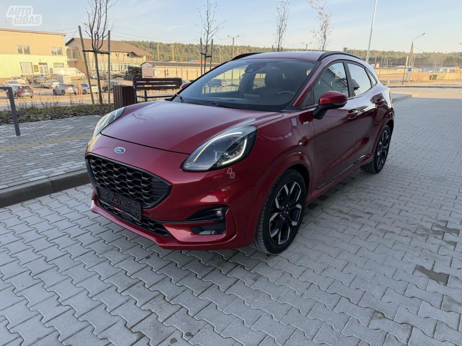 Red Ford Puma 2020 in Vilnius, with an engine capacity of 1.00 L and mileage of 103 thousand km for 14950 €, photo 1 on AUTOMOTO.COM.LV
