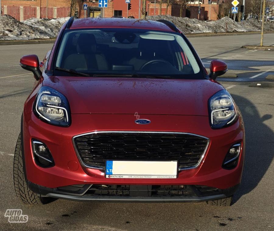 Red Ford Puma 2021 in Klaipeda, with an engine capacity of 1.00 L and mileage of 62 thousand km for 16200 €, photo 1 on AUTOMOTO.COM.LV