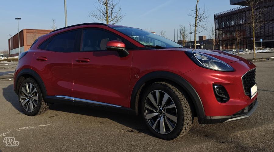 Red Ford Puma 2021 in Klaipeda, with an engine capacity of 1.00 L and mileage of 62 thousand km for 16200 €, photo 2 on AUTOMOTO.COM.LV
