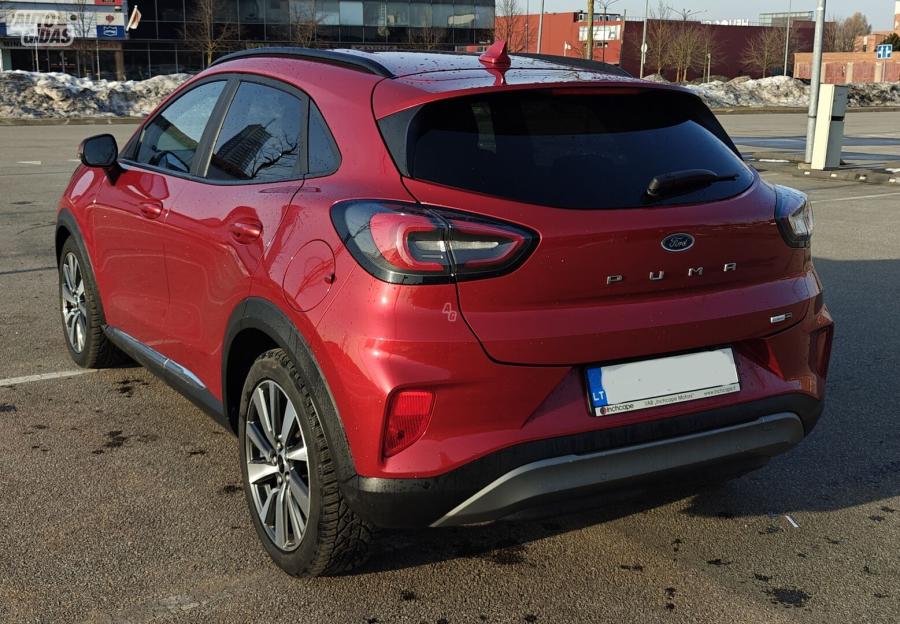 Red Ford Puma 2021 in Klaipeda, with an engine capacity of 1.00 L and mileage of 62 thousand km for 16200 €, photo 5 on AUTOMOTO.COM.LV