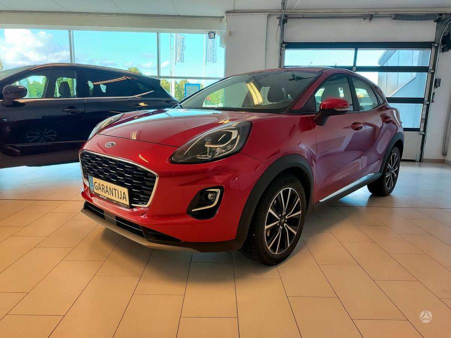 Red Ford Puma 2021 in Siauliai, with an engine capacity of 1.00 L and mileage of 22 thousand km for 14900 €, photo 4 on AUTOMOTO.COM.LV