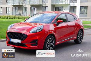 Sarkans Ford Puma 2021 Viļņa, ar dzinēja tilpumu 1.00 L un nobraukumu 78 tūkst. km par 14200 €, foto  vietnē AUTOMOTO.COM.LV