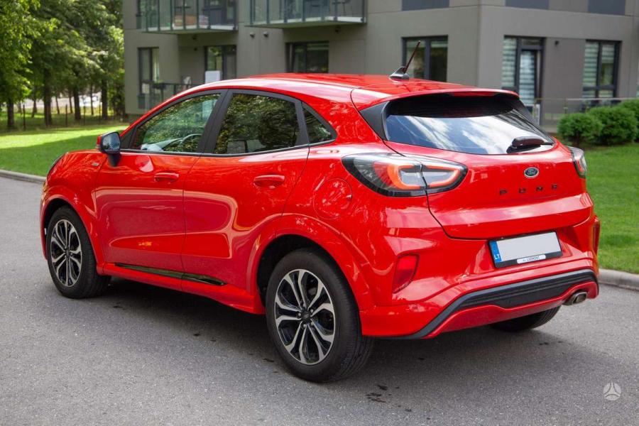 Sarkans Ford Puma 2021 Viļņa, ar dzinēja tilpumu 1.00 L un nobraukumu 78 tūkst. km par 14200 €, foto 4 vietnē AUTOMOTO.COM.LV