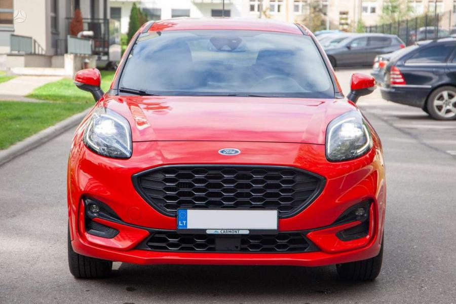 Sarkans Ford Puma 2021 Viļņa, ar dzinēja tilpumu 1.00 L un nobraukumu 78 tūkst. km par 14200 €, foto 9 vietnē AUTOMOTO.COM.LV