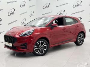 Red Ford Puma 2023 in Vilnius, with an engine capacity of 1.00 L and mileage of 25 thousand km for 16900 €, photo  on AUTOMOTO.COM.LV