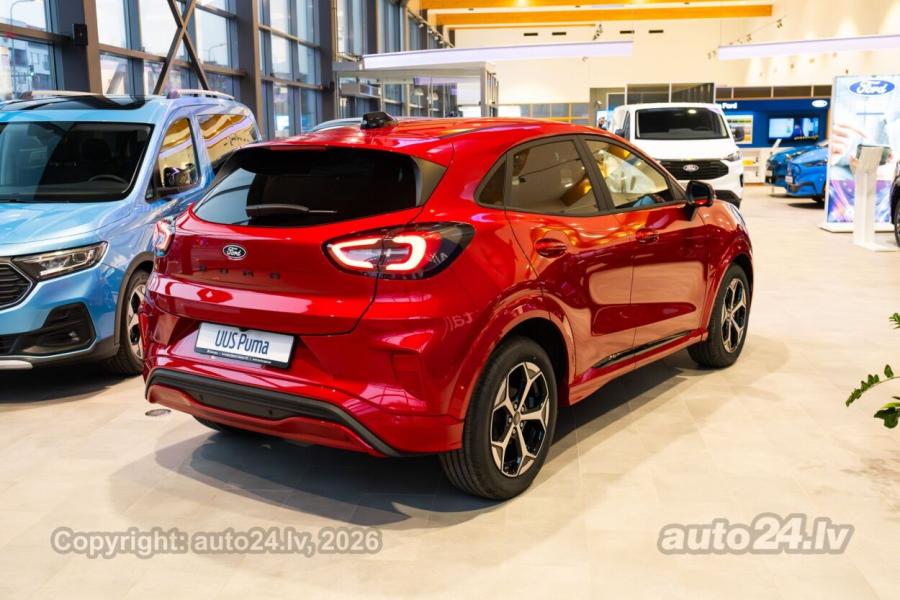 Red Ford Puma 2026 in Tartu, with an engine capacity of 1.00 L and mileage of 1 thousand km for 26696 €, photo 4 on AUTOMOTO.COM.LV