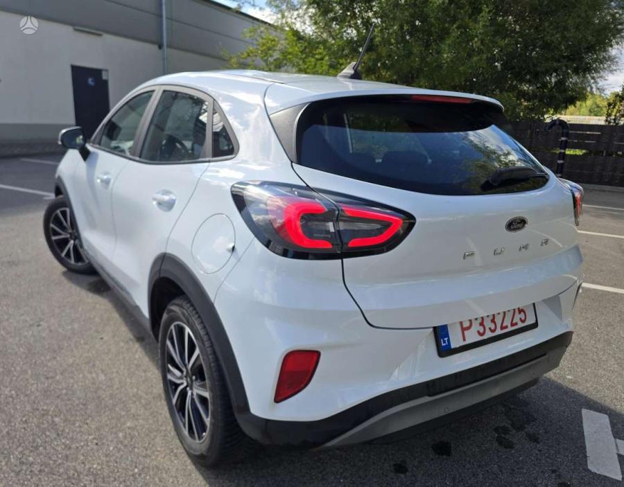 White Ford Puma 2020 in Vilnius, with an engine capacity of 1.00 L and mileage of 56 thousand km for 12500 €, photo 7 on AUTOMOTO.COM.LV