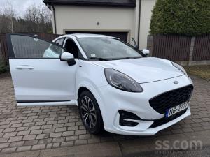White Ford Puma 2022 in Riga, with an engine capacity of 1.00 L and mileage of 32 thousand km for 19000 €, photo  on AUTOMOTO.COM.LV