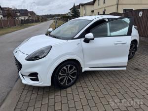 White Ford Puma 2022 in Riga, with an engine capacity of 1.00 L and mileage of 32 thousand km for 19000 €, photo 3 on AUTOMOTO.COM.LV