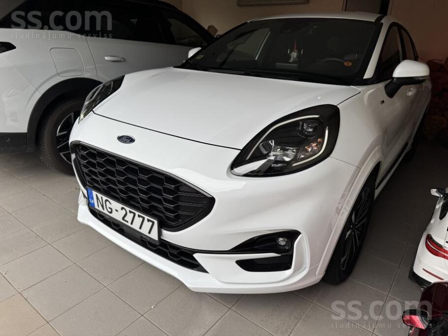 White Ford Puma 2022 in Riga, with an engine capacity of 1.00 L and mileage of 32 thousand km for 19000 €, photo 12 on AUTOMOTO.COM.LV