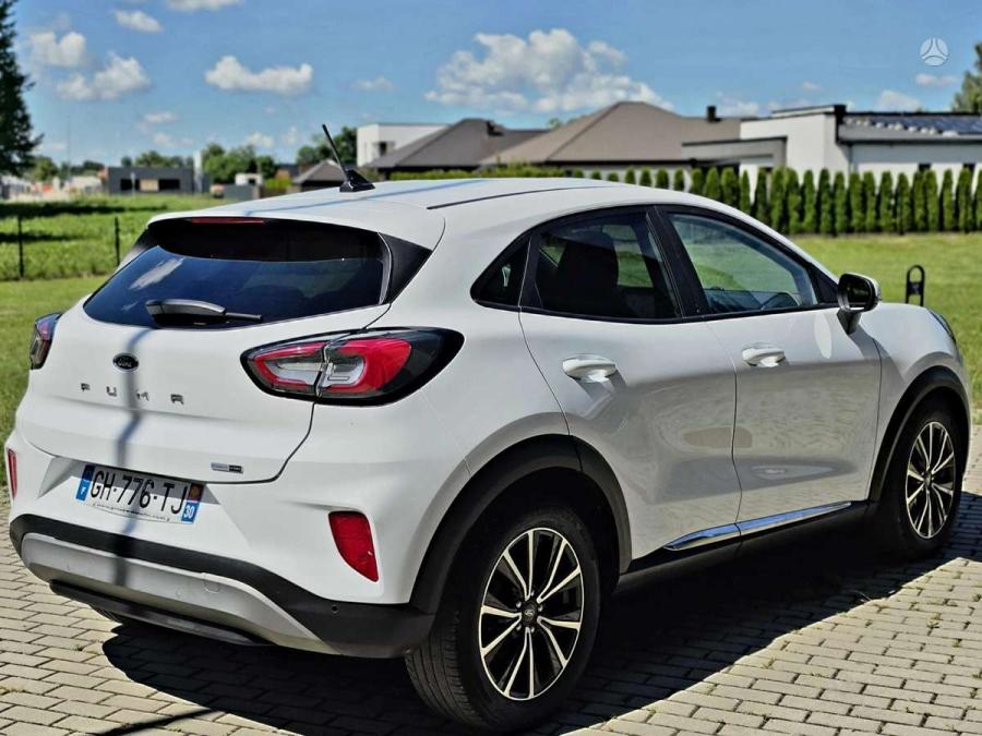 White Ford Puma 2022 in Taurage, with an engine capacity of 1.00 L and mileage of 73 thousand km for 8900 €, photo 8 on AUTOMOTO.COM.LV