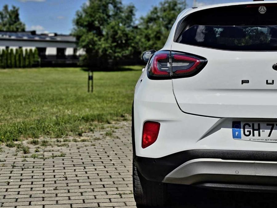 White Ford Puma 2022 in Taurage, with an engine capacity of 1.00 L and mileage of 73 thousand km for 8900 €, photo 13 on AUTOMOTO.COM.LV