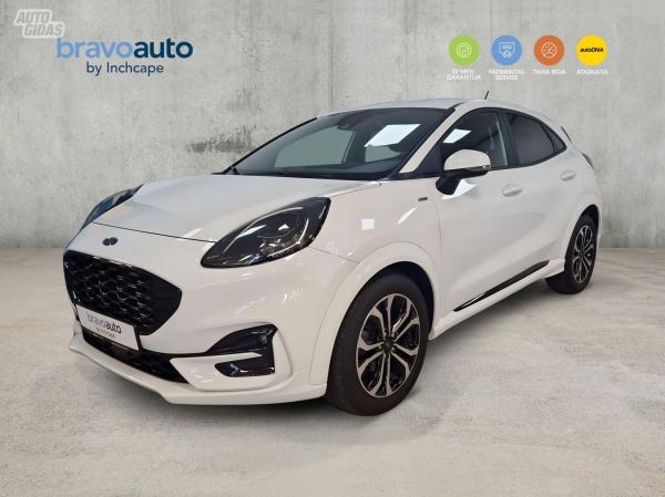 Ford Puma 2023 Viļņa vietnē Balts Ford Puma 2023 Viļņa, ar dzinēja tilpumu 1.00 L un nobraukumu 19 tūkst. km par 18000 €, foto 1 vietnē AUTOMOTO.COM.LV