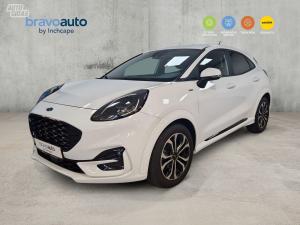 White Ford Puma 2023 in Vilnius, with an engine capacity of 1.00 L and mileage of 19 thousand km for 18000 €, photo  on AUTOMOTO.COM.LV