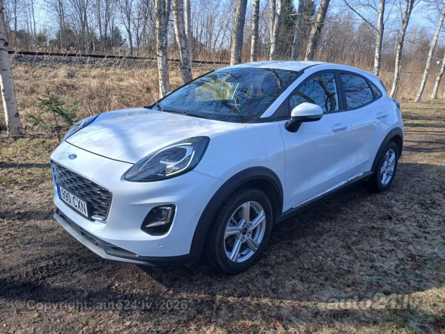 White Ford Puma 2024 in Tallinn, with an engine capacity of 1.00 L and mileage of 0 thousand km for 10500 €, photo 1 on AUTOMOTO.COM.LV