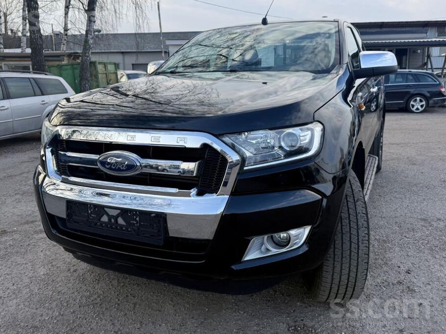 Black Ford Ranger 2017 in Riga, with an engine capacity of 2.20 L and mileage of 0 thousand km for 13990 €, photo 1 on AUTOMOTO.COM.LV
