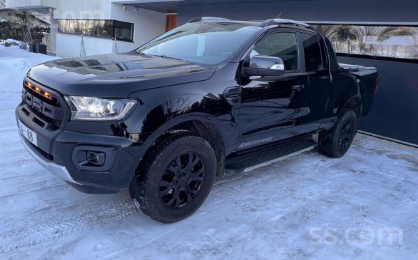 Black Ford Ranger 2021 in Riga, with an engine capacity of 2.00 L and mileage of 74 thousand km for 29855 €, photo 2 on AUTOMOTO.COM.LV