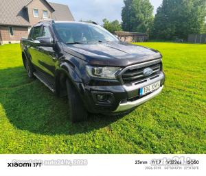 Melns Ford Ranger 2021 Tartu, ar dzinēja tilpumu 2.00 L un nobraukumu 104 tūkst. km par 26000 €, foto  vietnē AUTOMOTO.COM.LV