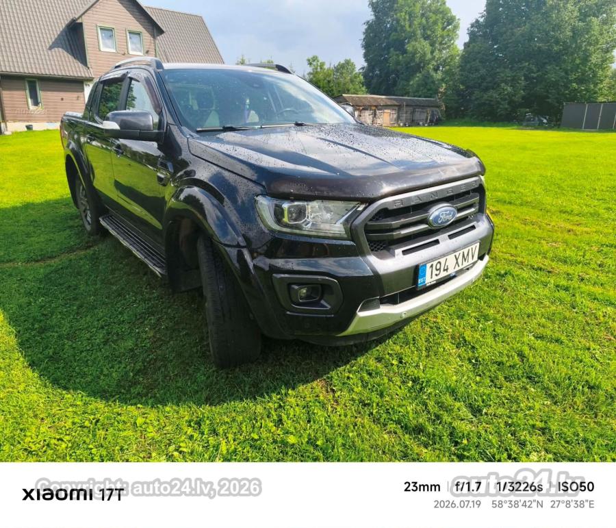 Black Ford Ranger 2021 in Tartu, with an engine capacity of 2.00 L and mileage of 104 thousand km for 26000 €, photo 1 on AUTOMOTO.COM.LV
