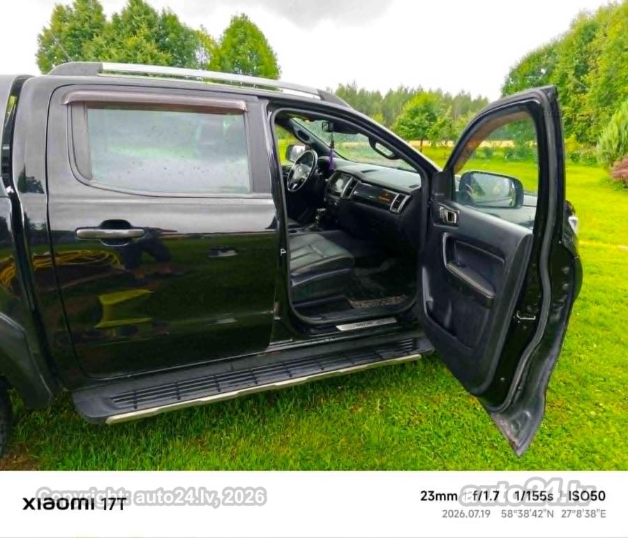 Black Ford Ranger 2021 in Tartu, with an engine capacity of 2.00 L and mileage of 104 thousand km for 26000 €, photo 3 on AUTOMOTO.COM.LV