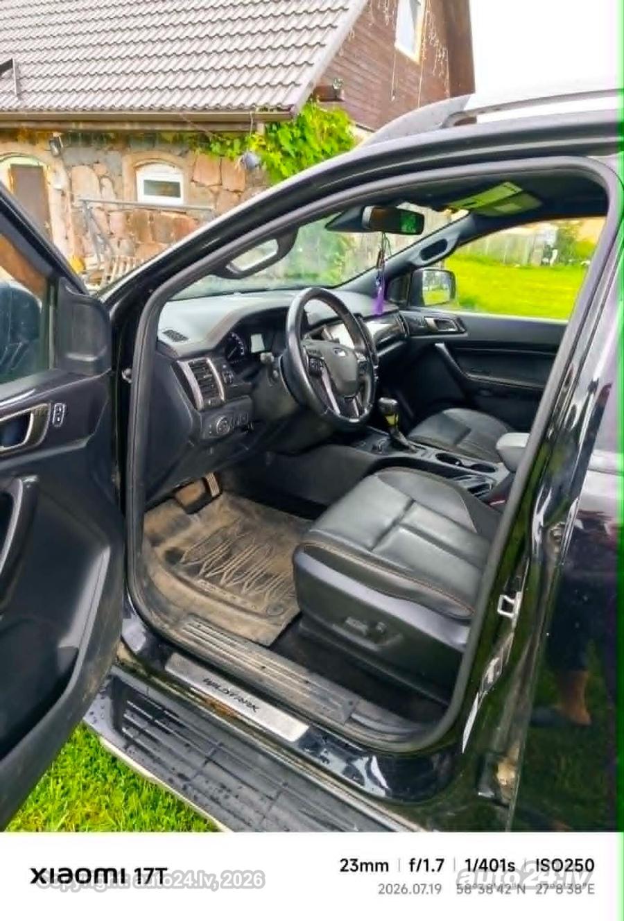 Black Ford Ranger 2021 in Tartu, with an engine capacity of 2.00 L and mileage of 104 thousand km for 26000 €, photo 7 on AUTOMOTO.COM.LV