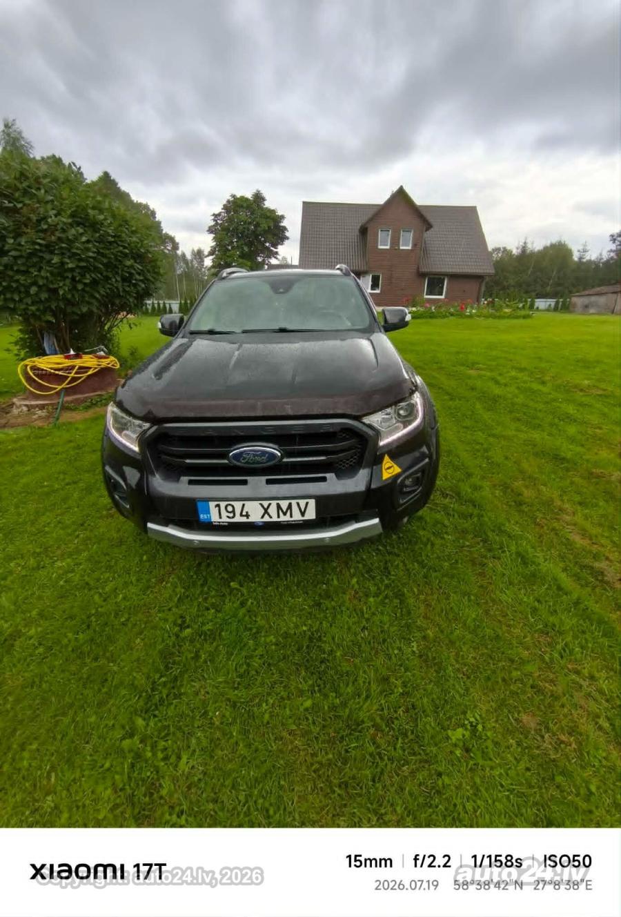 Black Ford Ranger 2021 in Tartu, with an engine capacity of 2.00 L and mileage of 104 thousand km for 26000 €, photo 15 on AUTOMOTO.COM.LV