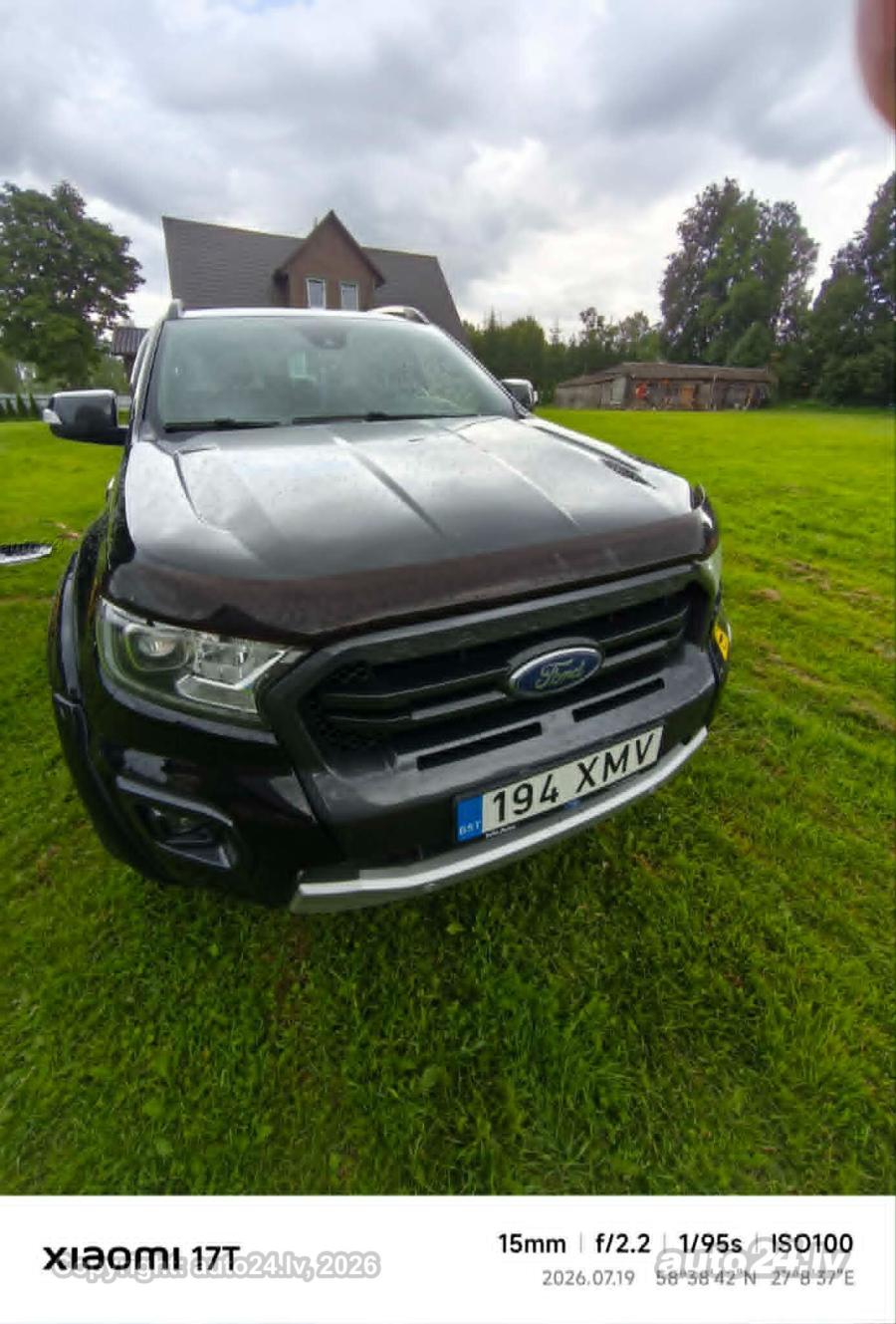 Black Ford Ranger 2021 in Tartu, with an engine capacity of 2.00 L and mileage of 104 thousand km for 26000 €, photo 17 on AUTOMOTO.COM.LV